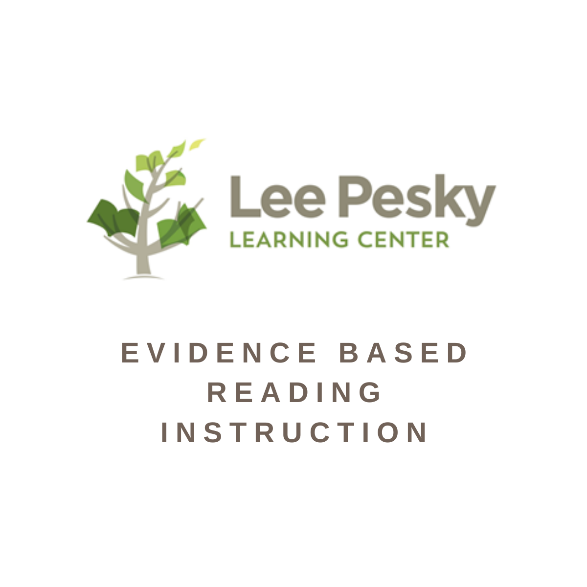 Evidence-Based Reading Instruction - Lee Pesky Learning Center